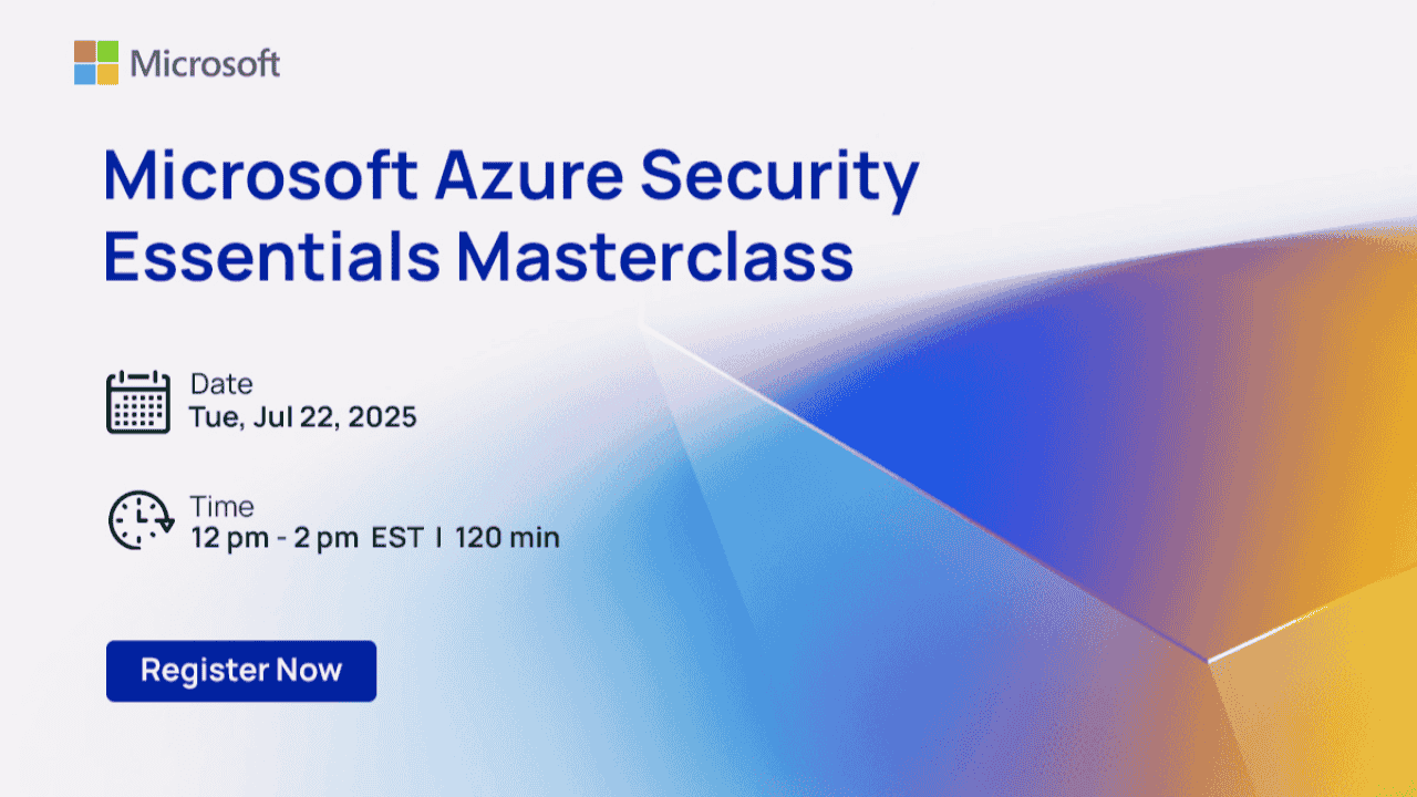 Join Microsoft Azure Security Masterclass